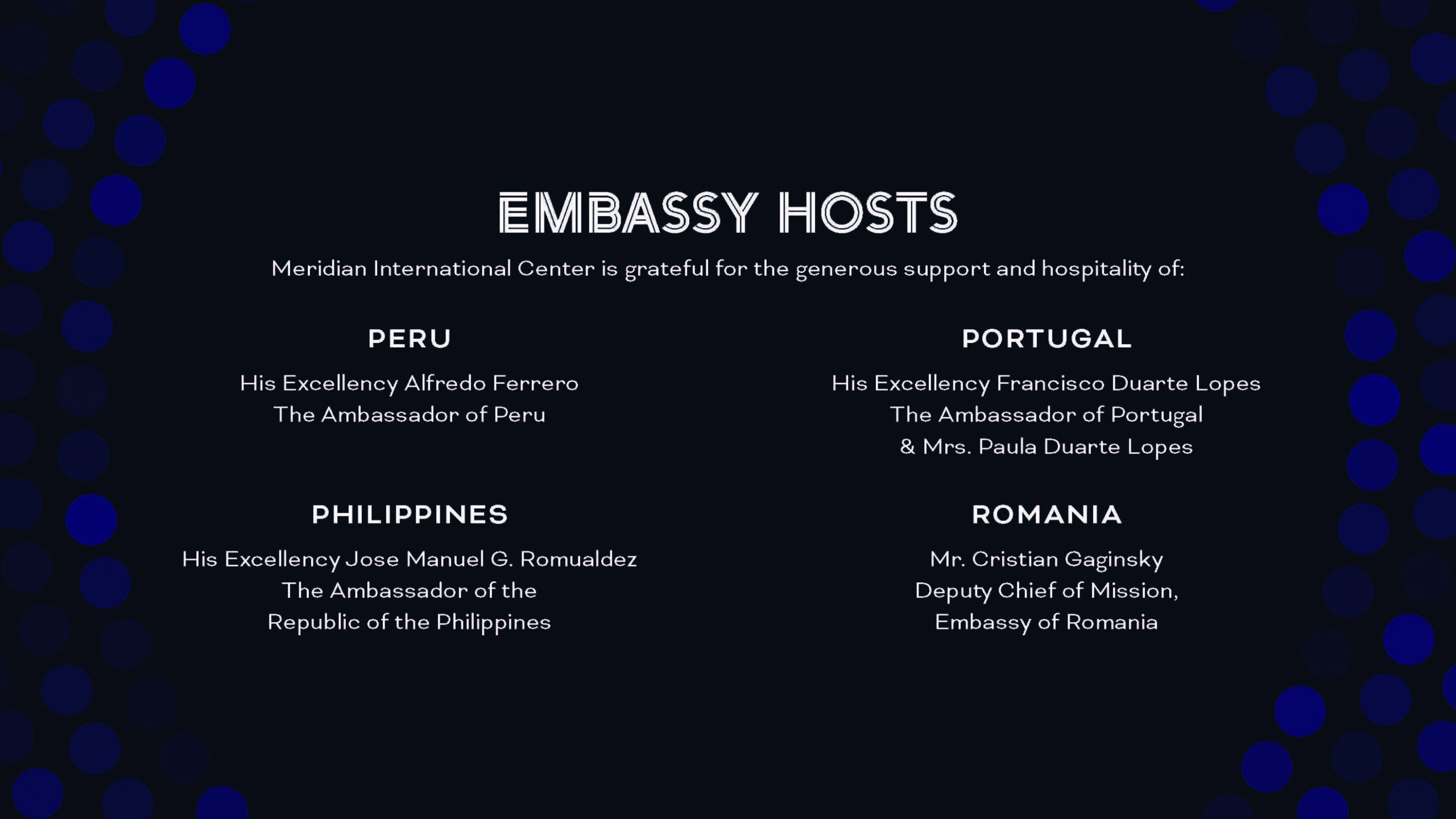 The 56th Annual Meridian Ball | Meridian International Center